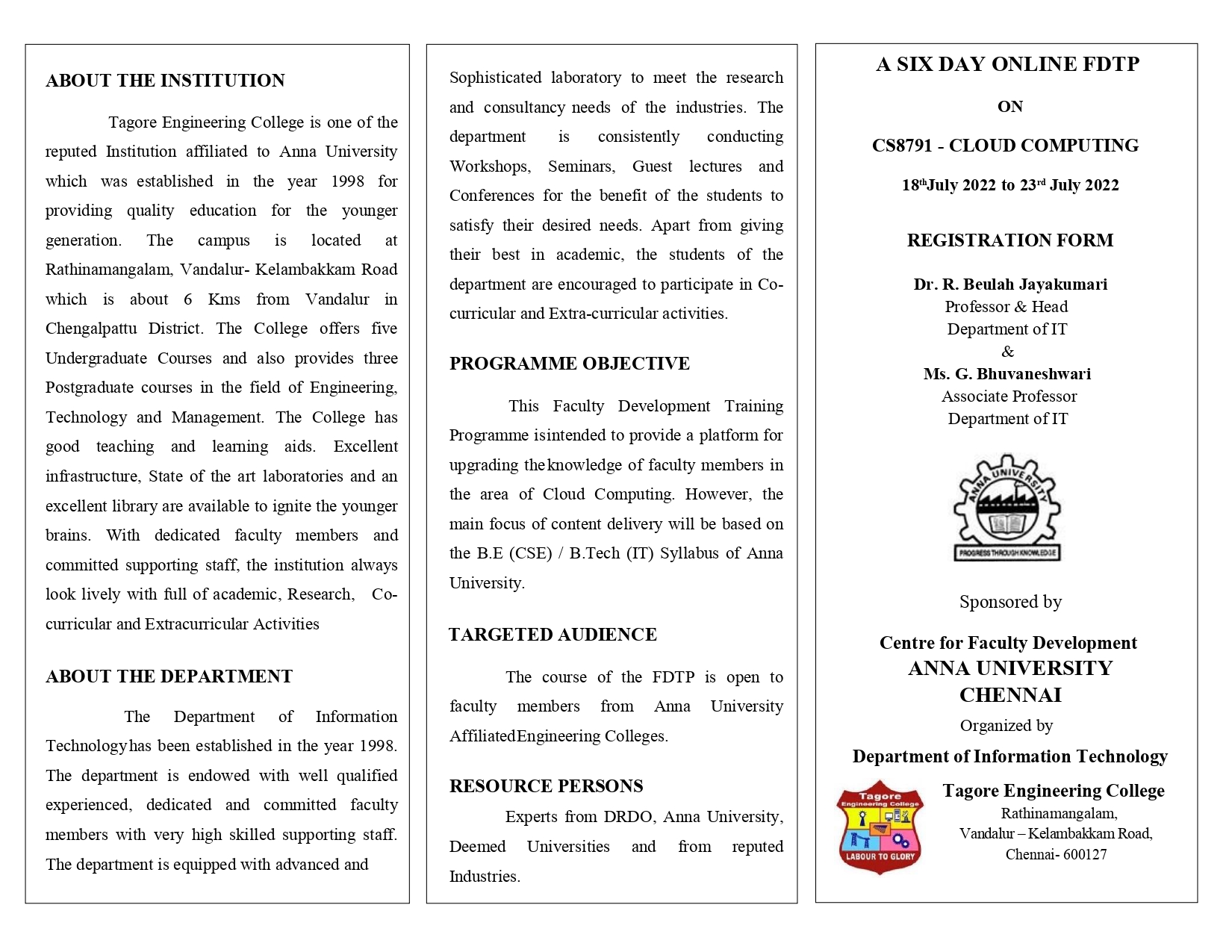 Tagore Engineering College